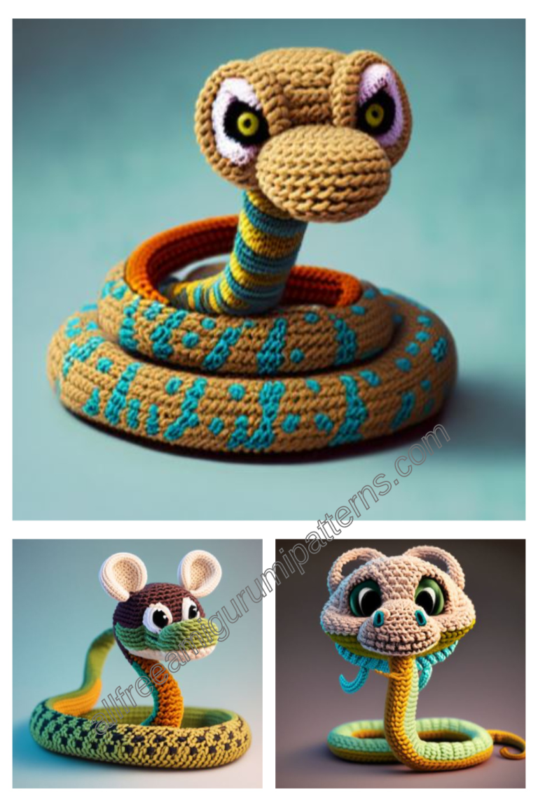 Cute Snake Amigurumi Crochet Free Pattern - All Free Amigurumi Patterns