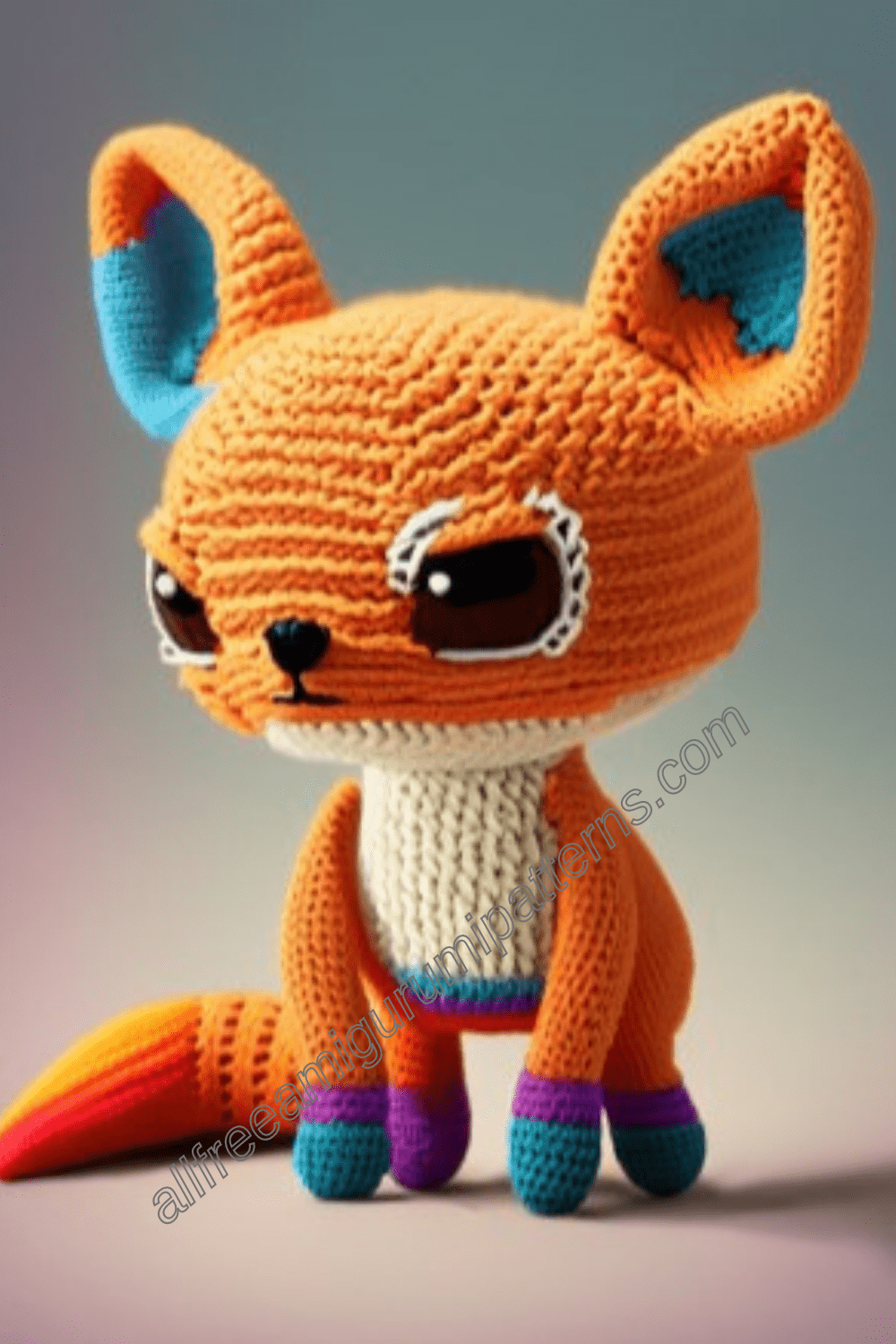 Cute Crochet Fox Lina Amigurumi Free Pattern - All Free Amigurumi Patterns