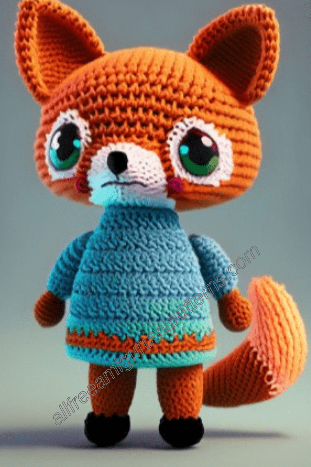 Cute Crochet Fox Lina Amigurumi Free Pattern - All Free Amigurumi Patterns
