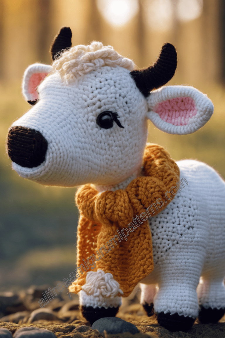 Crochet Cow Milka Amigurumi Free Pattern - All Free Amigurumi Patterns