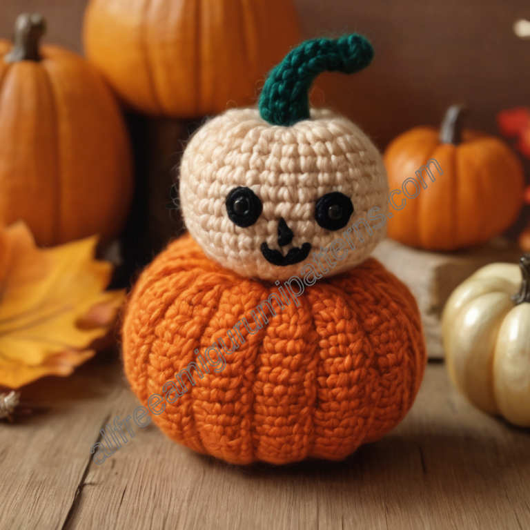 Pumpkin Keychain Free Crochet Pattern - All Free Amigurumi Patterns