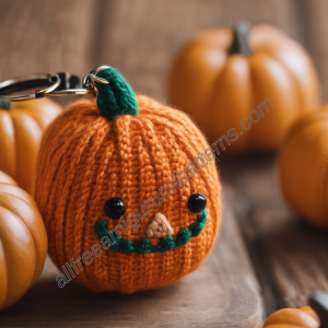 Pumpkin Keychain Free Crochet Pattern - All Free Amigurumi Patterns