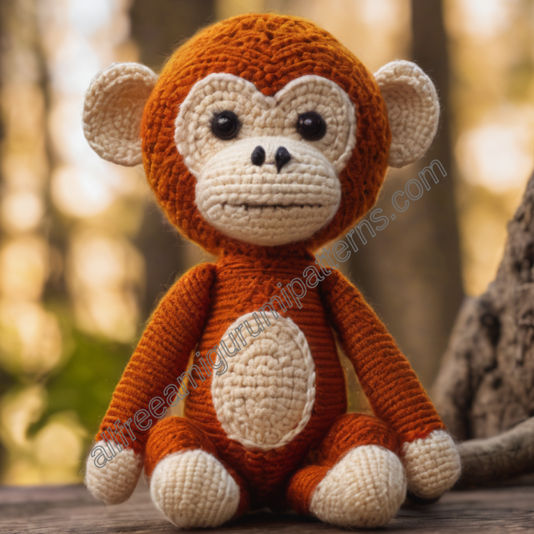 Crochet Monkey Dudu Amigurumi Free Pattern - All Free Amigurumi Patterns