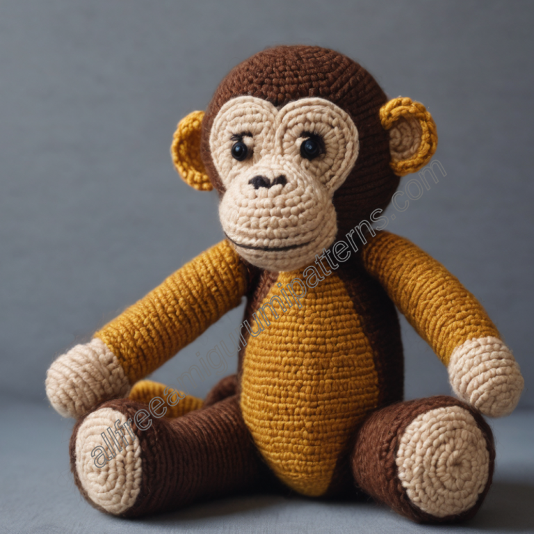 Crochet Monkey Dudu Amigurumi Free Pattern - All Free Amigurumi Patterns
