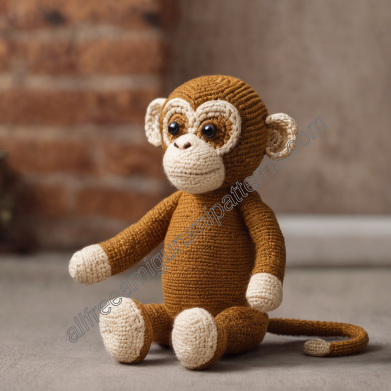 Crochet Monkey Dudu Amigurumi Free Pattern - All Free Amigurumi Patterns