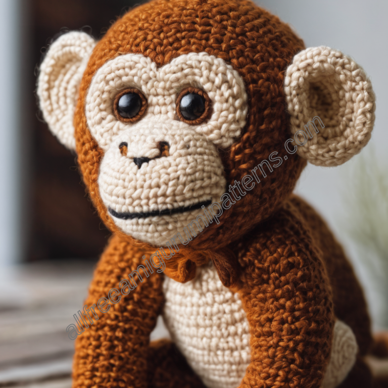 Crochet Monkey Dudu Amigurumi Free Pattern - All Free Amigurumi Patterns