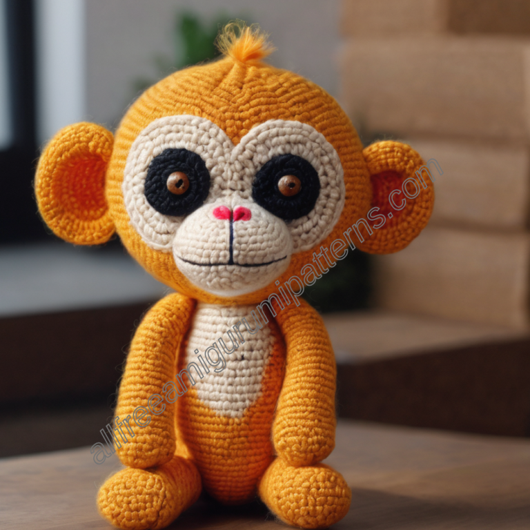 Crochet Monkey Dudu Amigurumi Free Pattern - All Free Amigurumi Patterns