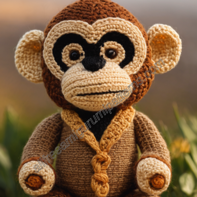 Crochet Monkey Dudu Amigurumi Free Pattern - All Free Amigurumi Patterns
