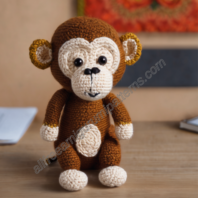 Crochet Monkey Dudu Amigurumi Free Pattern - All Free Amigurumi Patterns