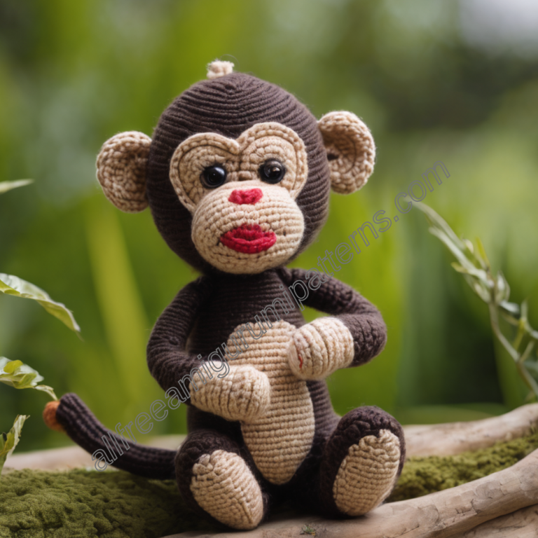 Crochet Monkey Dudu Amigurumi Free Pattern - All Free Amigurumi Patterns