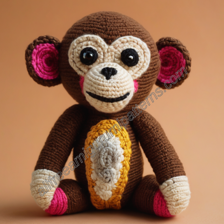 Crochet Monkey Dudu Amigurumi Free Pattern - All Free Amigurumi Patterns