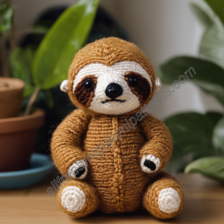 Crochet Sloth Amigurumi Free Pattern - All Free Amigurumi Patterns